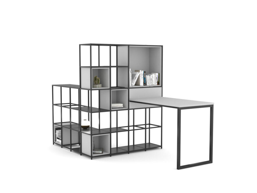 Tier Modular Shelving System - Abox Storage Wall Solutions