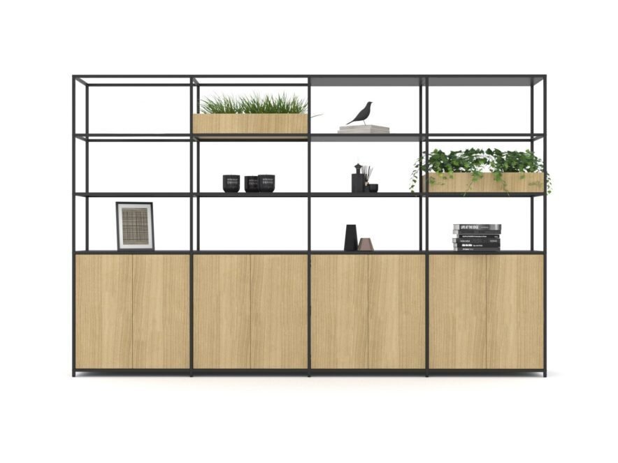 Tier Modular Shelving System - Abox Storage Wall Solutions