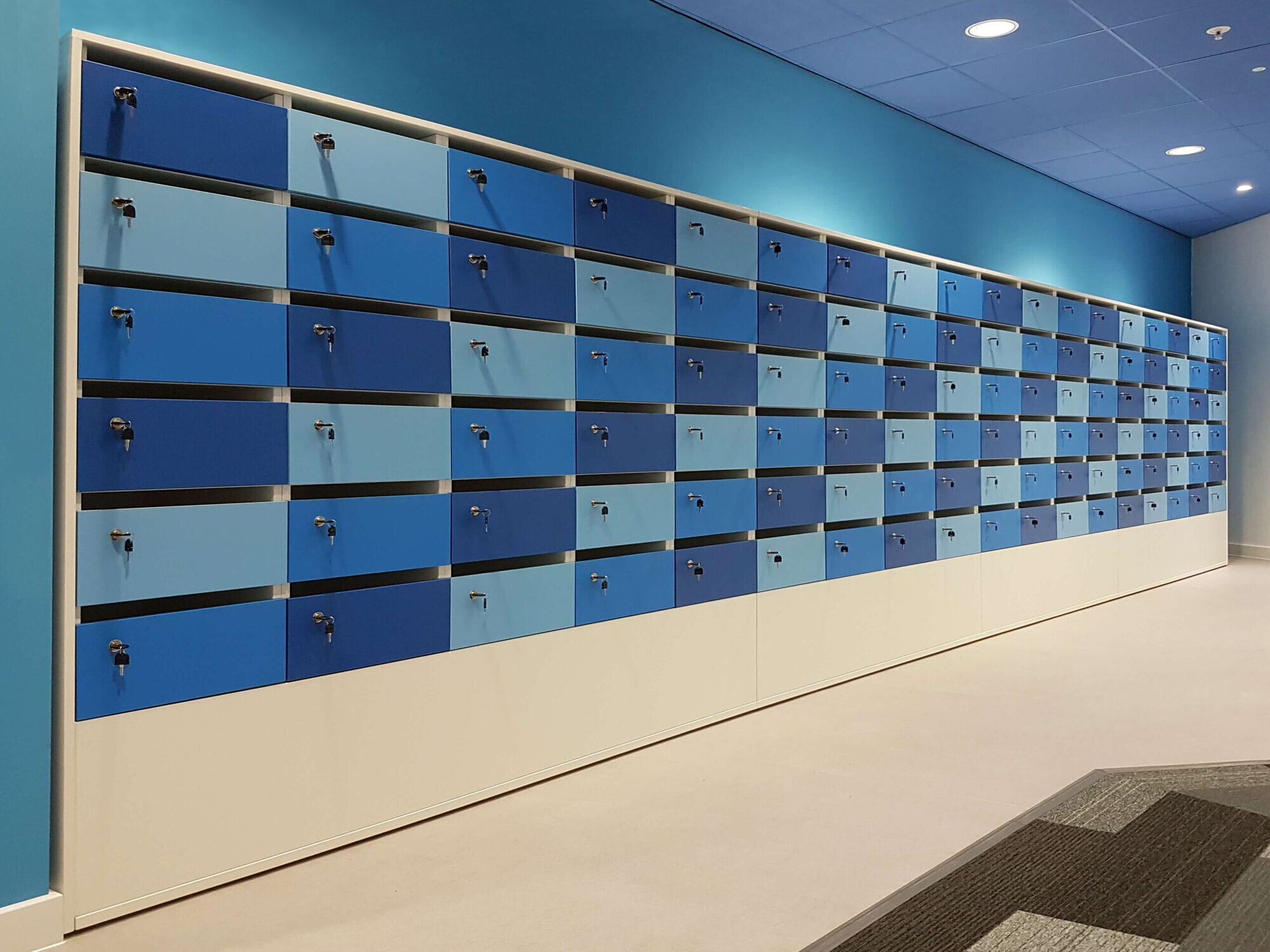 Grid Lockers - Abox Storage Wall Solutions